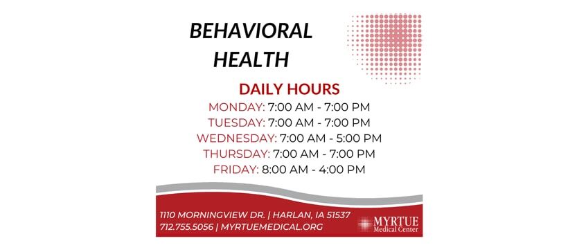 Myrtue Behavioral Health Now Offering Early Morning Hours